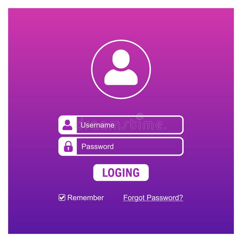 Login Screen UI, UX Design, Web Mobile App User Interface, Registration ...