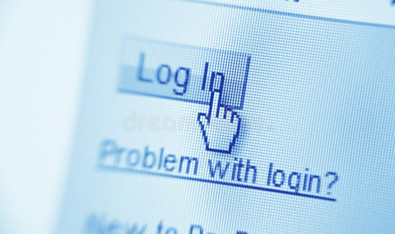 Login on screen stock photo. Image of password, screen - 39230754