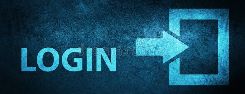 Login Special Blue Banner Background Stock Illustration - Illustration ...