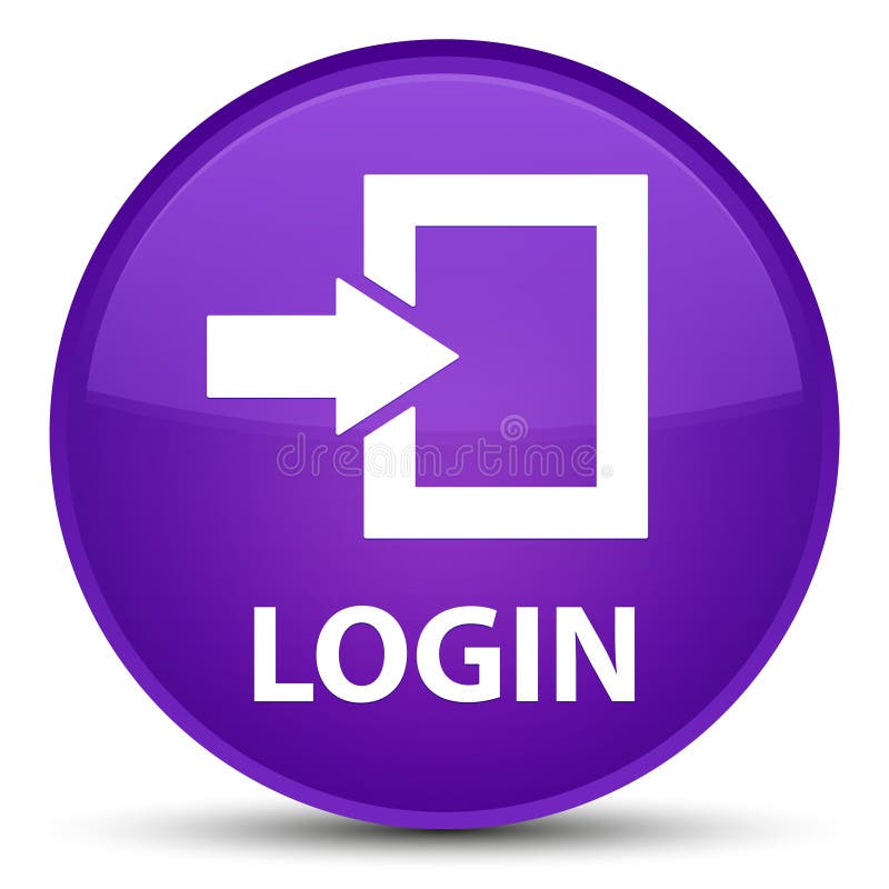 Login Special Purple Round Button Stock Illustration - Illustration of ...