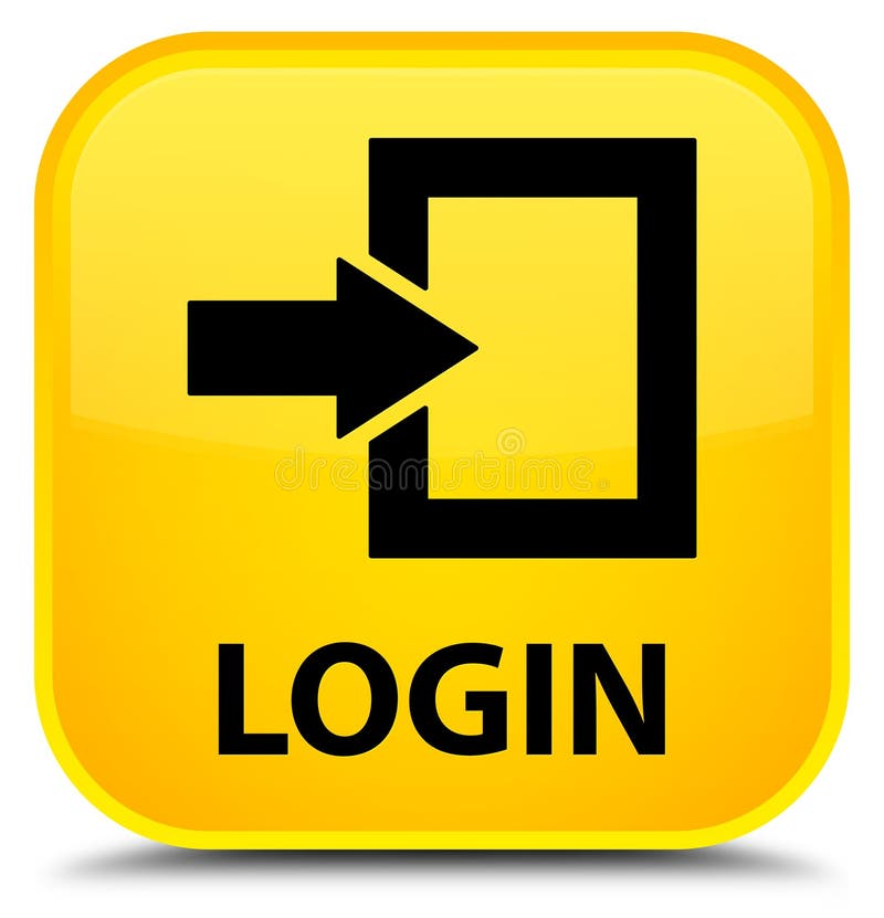 Login Special Yellow Square Button Stock Illustration - Illustration of ...