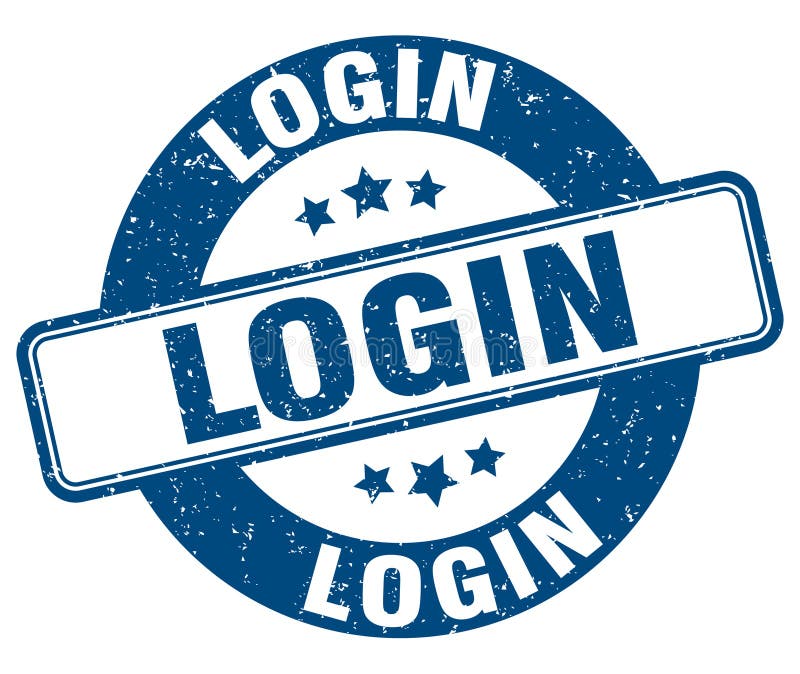 Login Stamp. Login Label. Round Grunge Sign Stock Vector - Illustration ...
