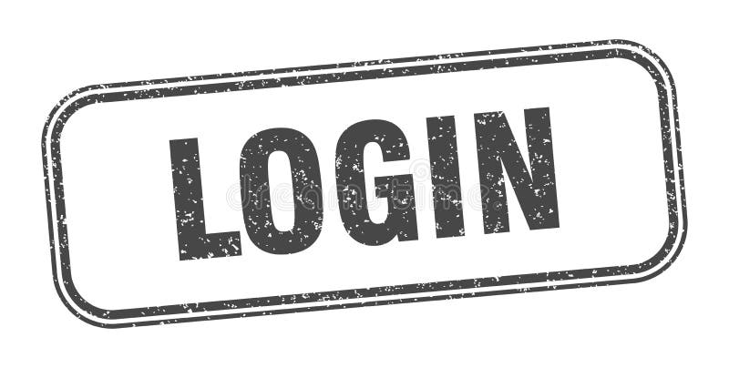 Login Stamp. Login Square Grunge Sign Stock Vector - Illustration of ...