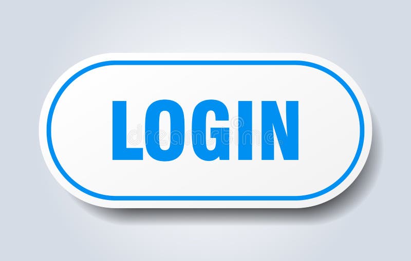 Login sticker. stock vector. Illustration of note, notice - 153555510