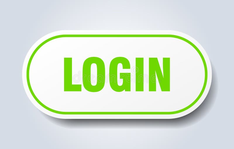 Login sticker. stock vector. Illustration of isolated - 158772856