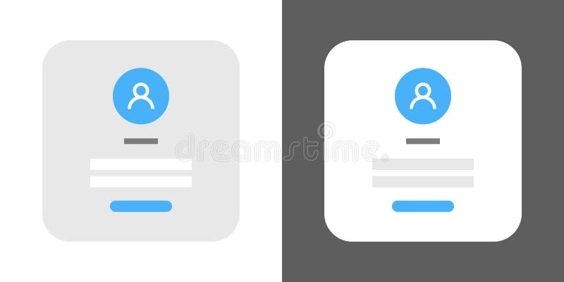Login System Dashboard Icon Stock Vector - Illustration of browser ...