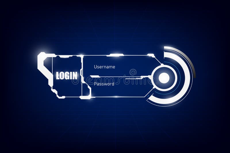 Technology Login Background Design Stock Vector - Illustration of ...