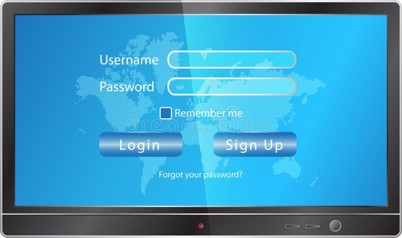 Login and Register Web Screens Stock Vector - Illustration of banking ...