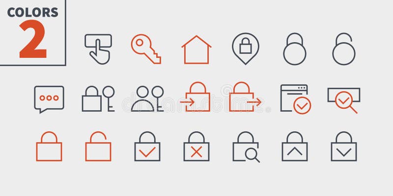 Login UI Pixel Perfect Well-crafted Vector Thin Line Icons 48x48 Ready ...