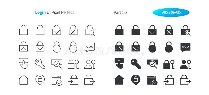 Login Well-crafted Pixel Perfect Vector Solid Icons Stock Vector ...