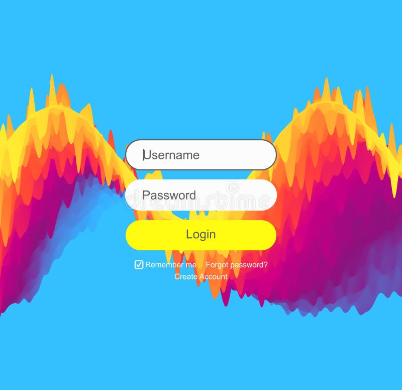 Login User Interface. Modern Screen Design for Mobile App and Web ...