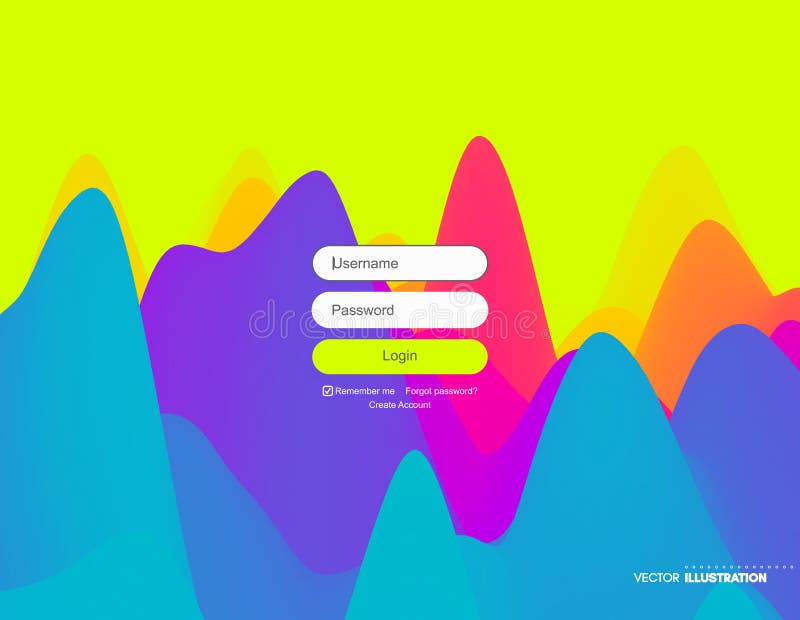Login User Interface. Modern Screen Design for Mobile App and Web ...