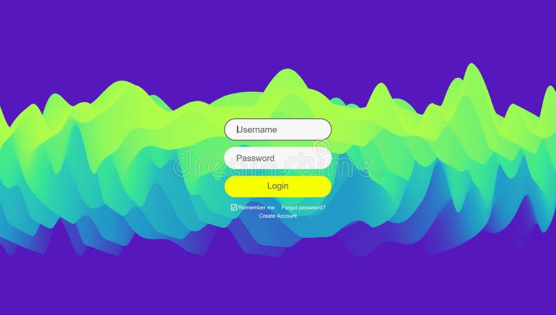 Login User Interface. Modern Screen Design for Mobile App and Web ...