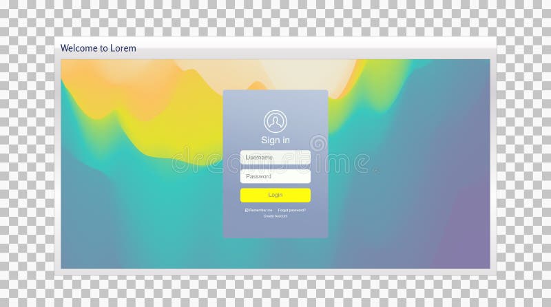Login User Interface. Modern Screen Design for Mobile App and Web ...