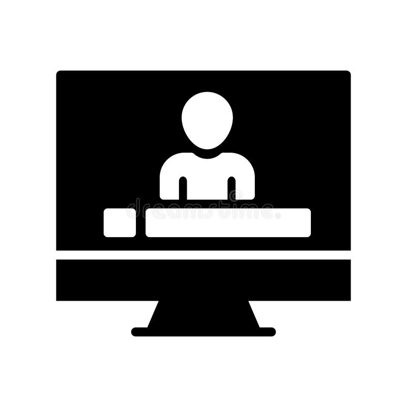 Login Glyph Flat Vector Icon Stock Vector - Illustration of mobile ...