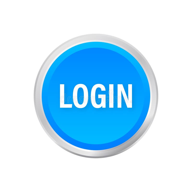 Blue Login Button. Cursor Icon. Arrow Icon. Web Banner. Web Template ...