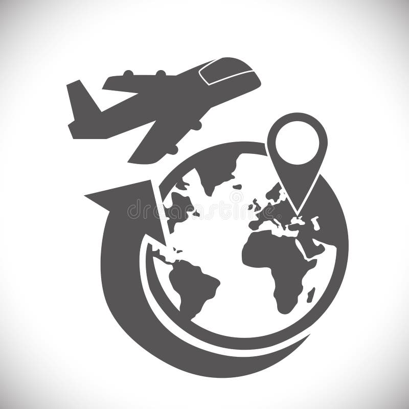 Logistic and Airplane Icon Design Stock Vector - Illustration of ...