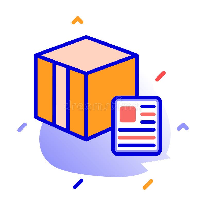 Logistic Bill, Invoice, Receipt, Waybill Fully Editable Vector Icon ...