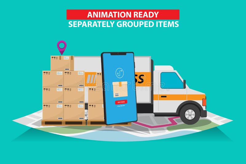 Logistic Cargo Truck for Freight Delivery Service. for Your ...