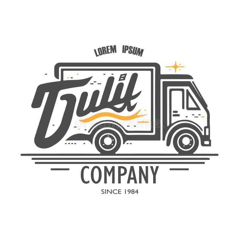 Logistic company logo stock illustration. Illustration of style - 271039141