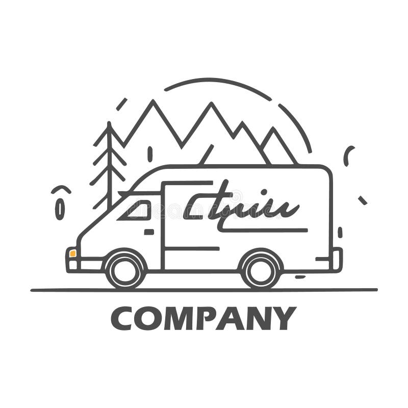 Logistic company logo stock illustration. Illustration of badge - 271039172