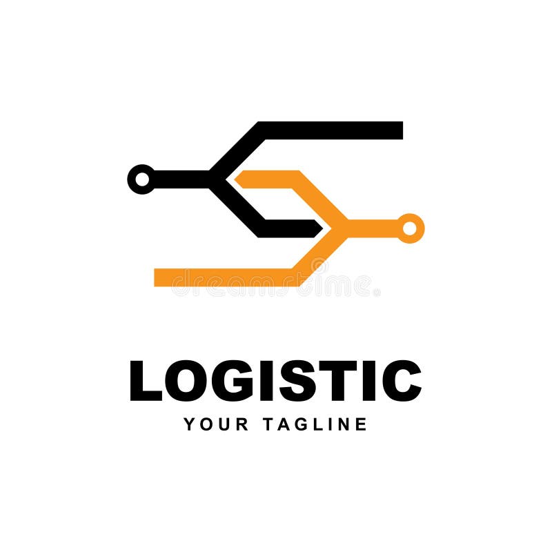 Logistic Company Logo Vector with Slogan Template Stock Vector ...