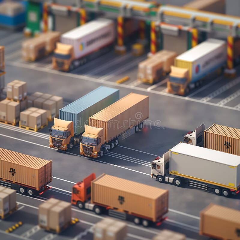 Logistic Concept Abstract Illustration for Logistic Company Stock ...