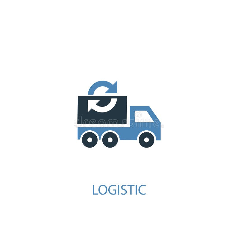 Logistic Concept 2 Colored Icon. Simple Stock Vector - Illustration of ...