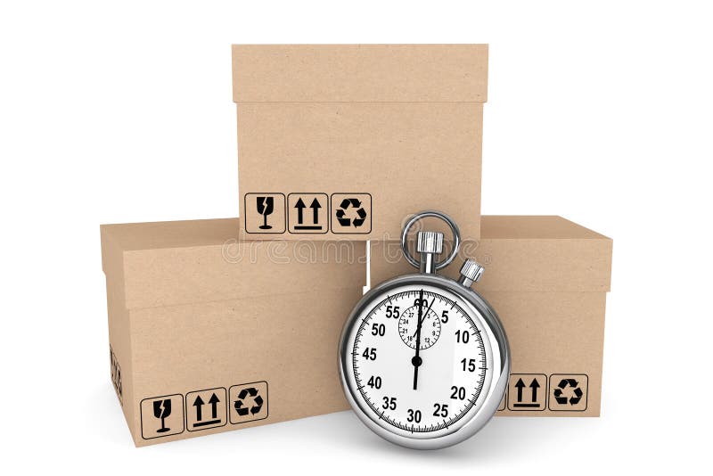 Logistic Concept Stopwatch Boxes Stock Photos - Free & Royalty-Free ...