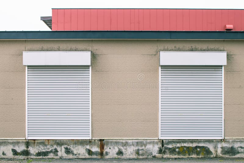 Side View of Warehouse Storage Building. Stock Image - Image of empty ...