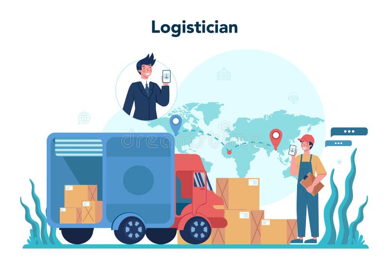Logistic and Delivery Service Concept. Idea of Transportation and Stock ...