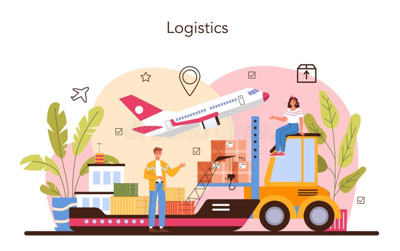 Logistic and Delivery Service Concept. Idea of Transportation Stock ...