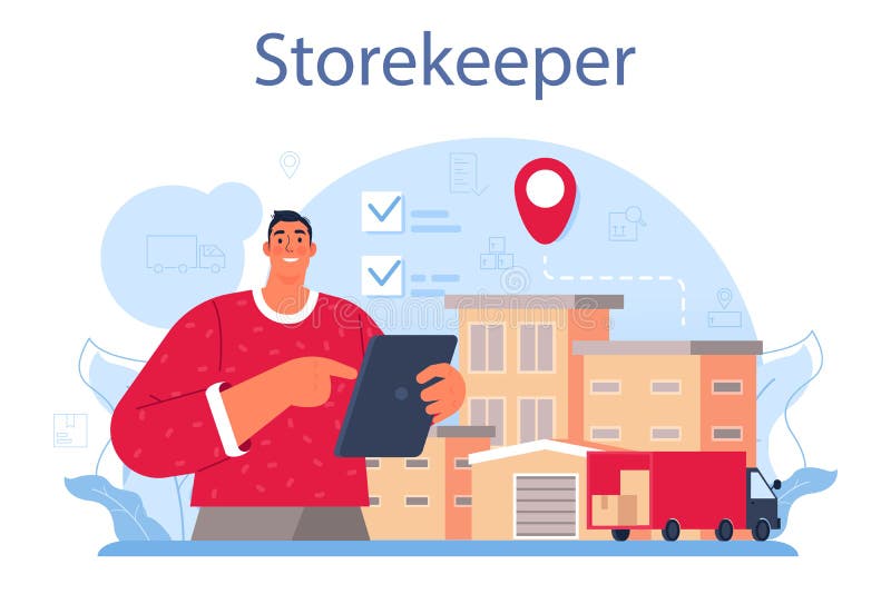 Logistic and Delivery Service. Idea of Transportation and Distribution ...