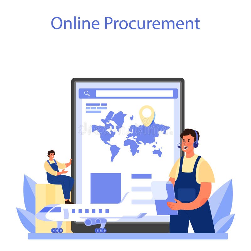 Logistic and Delivery Service Online Service or Platform. Idea of Cargo ...