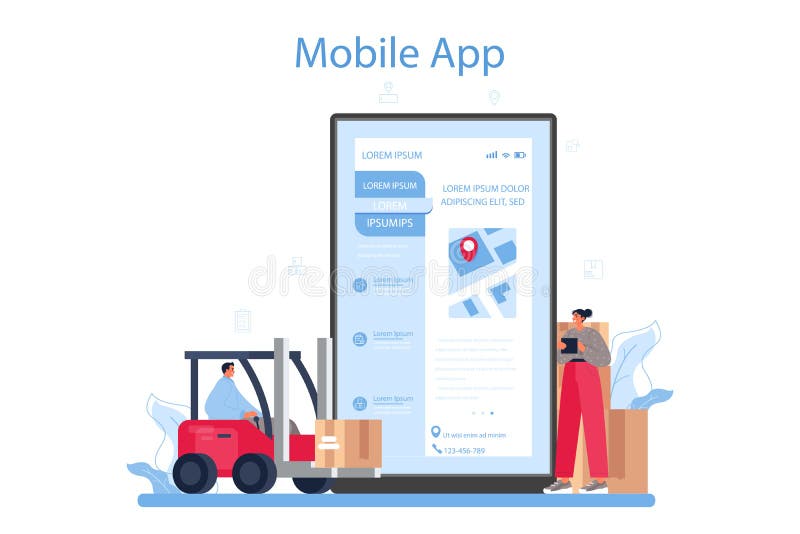 Logistic and Delivery Service Online Service or Platform. Idea of ...