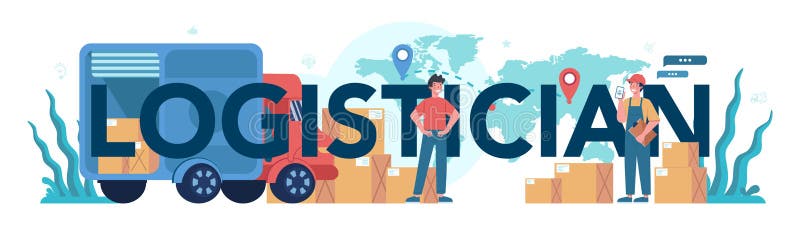 Logistic and Delivery Service Typographic Header Concept. Idea of Stock ... Logistic and Delivery Service Typographic Header Concept. Idea of Stock ...