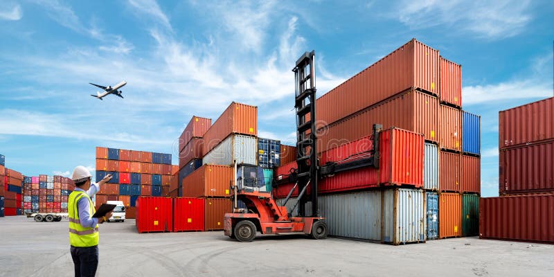 Logistic Export Import stock image. Image of freight - 236775819