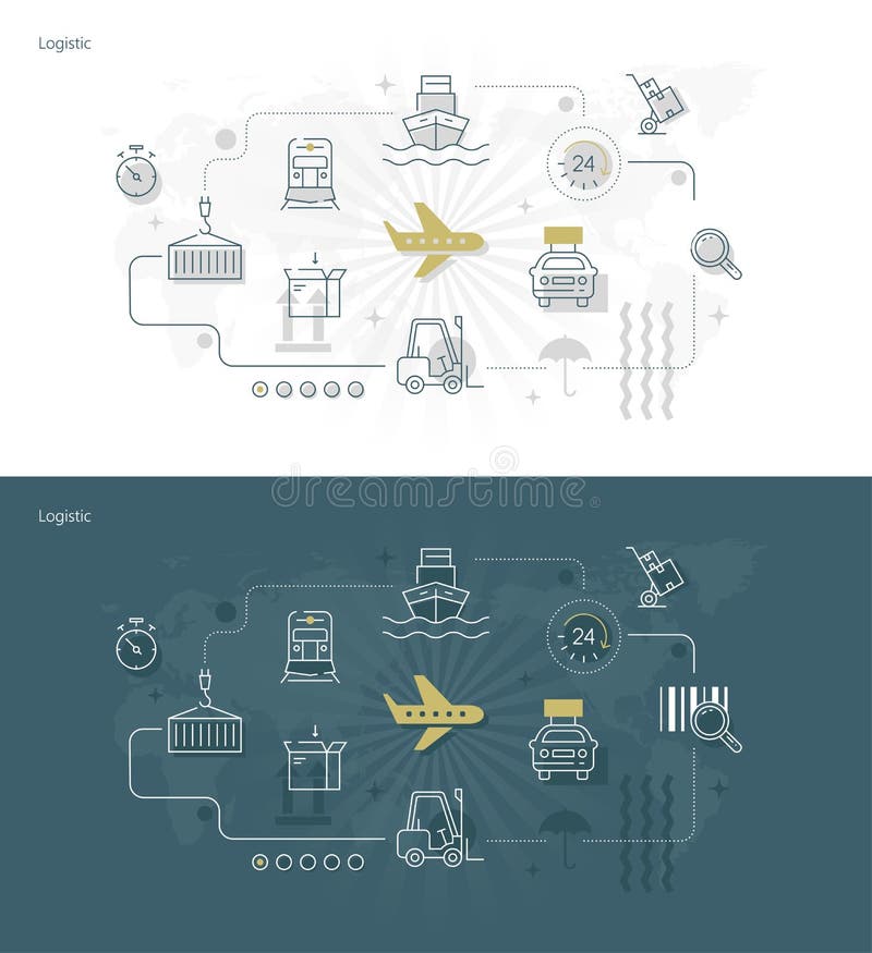 Logistic flat icon stock vector. Illustration of long - 86262224