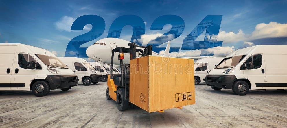 Logistic Happy New Year 2004 Stock Illustration - Illustration of ...