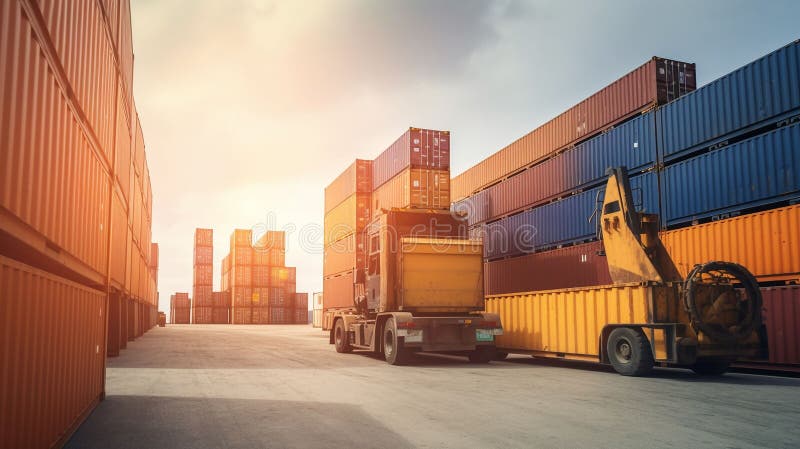 Logistic Import Export and Transport Industry Background. Logistics and ...