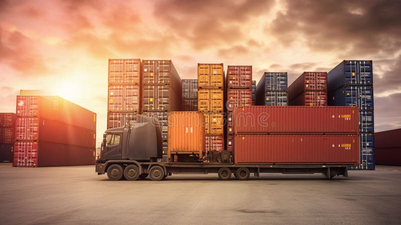 Logistic Import Export and Transport Industry Background. Logistics and ...