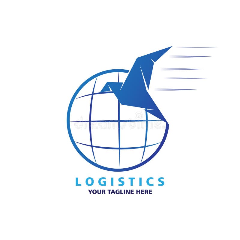 Logistic logo design stock vector. Illustration of motion - 143419820