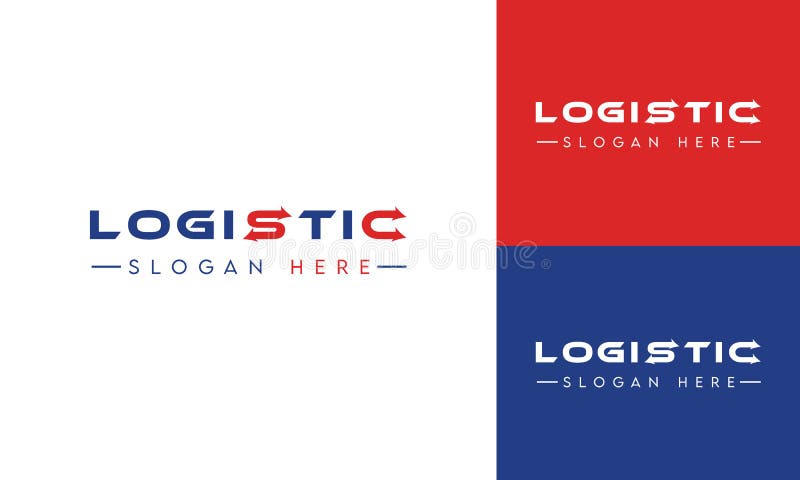 Logistic Logo Design Vector Template Minimal Logistic Logo Stock Vector ...