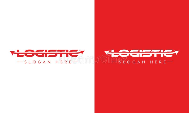 Logistic Logo Design Vector Template Minimal Logistic Logo Stock Vector ...