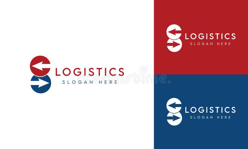 Logistic Logo Design Vector Template Minimal Logistic Logo Stock Vector ...