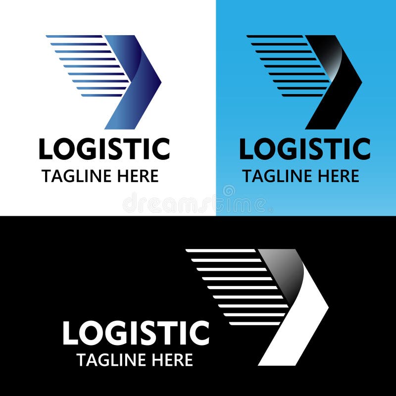 Logistic Logo Transportation Stock Illustration - Illustration of ...