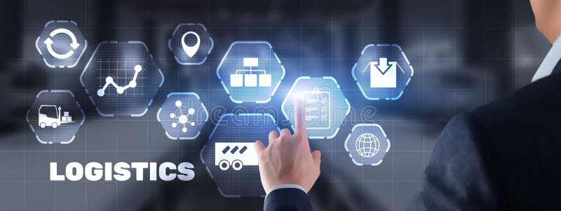 Logistic Network Distribution Concept 2022. Smart Technology Stock ...