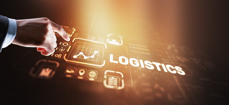 Logistic Network Distribution and Transport Concept. Goods Delivery ...