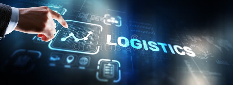 Logistic Network Distribution and Transport Concept. Goods Delivery ...