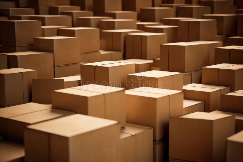 Parcel Carton Delivery Shipping Package Boxes Background Business Cargo ...